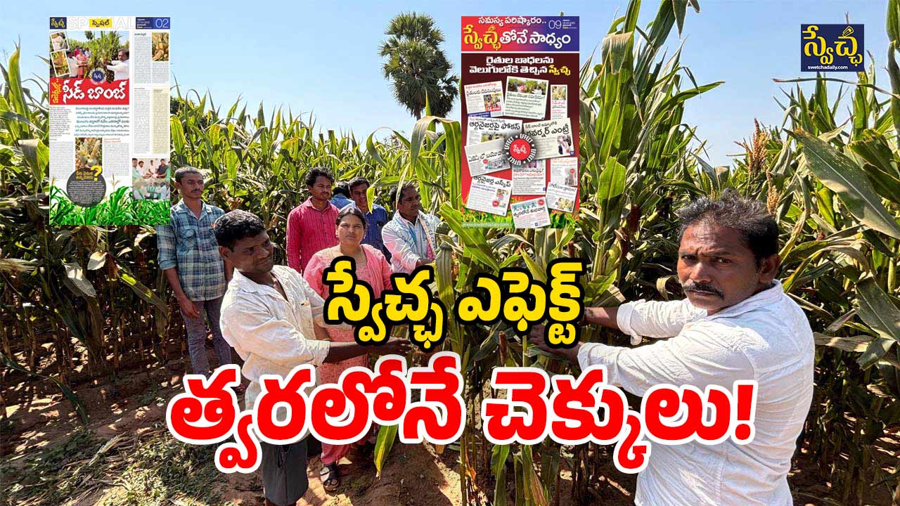 Swetcha Effect: స్వేచ్ఛ ఎఫెక్ట్.. ఏజెన్సీ రైతుల కష్టాలు తీరినట్లే!