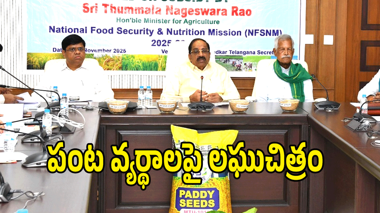 Thummala Nageswara Rao: వరి కొయ్యలను కాల్చితే దుష్పరిణం